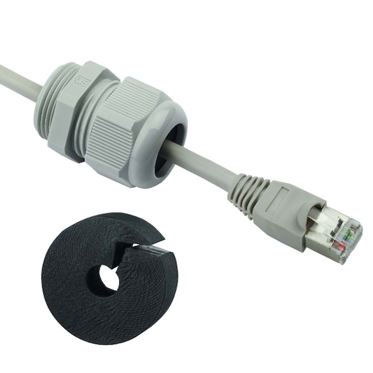 Förskruvning Polyamid M25 med Slitsad Packning - Rutab AB - Kabel ...